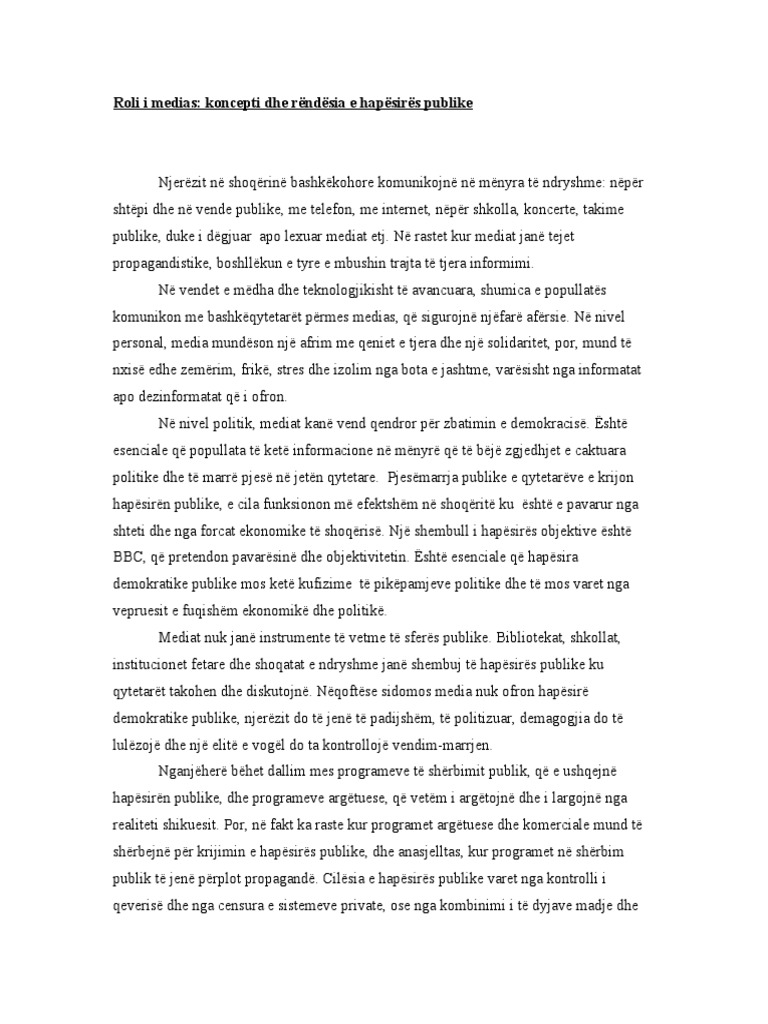 Lexim - Hapsira Publike | PDF