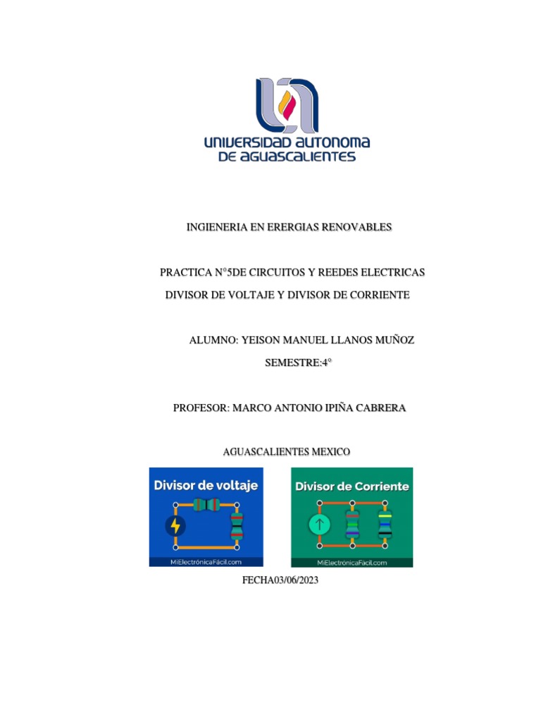 Practica 5 De Circuitos Pdf