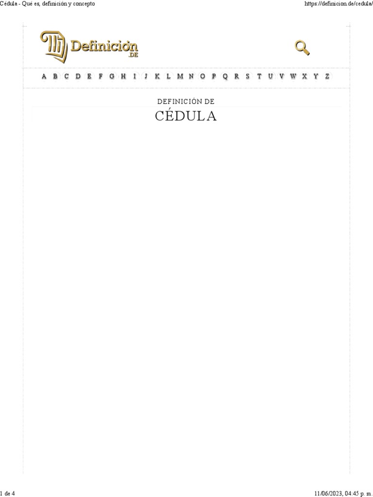 Cédula - Qué Es, Definición y Concepto | PDF | Préstamo hipotecario ...