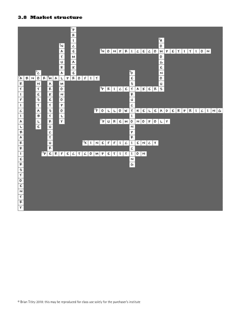 Answers Key Crosswords 3.8 | PDF | Word Puzzles