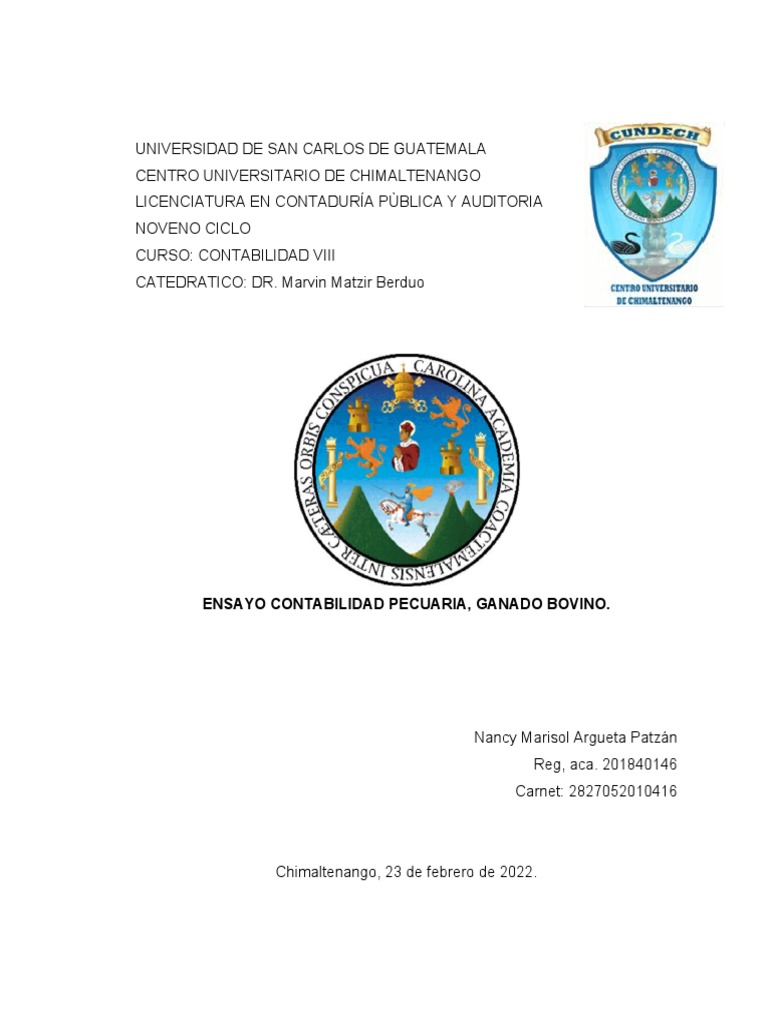 Nancy Marisol Argueta Patzán | PDF | Vacas | Carne