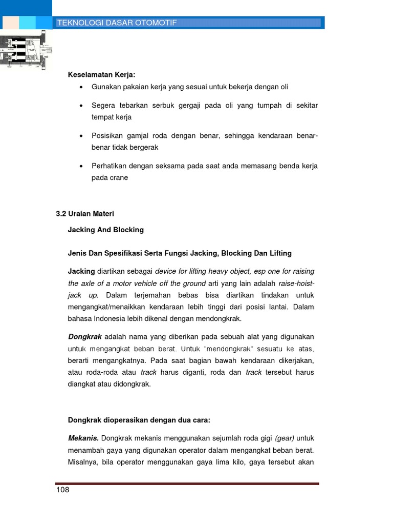 Jacking Dan Blocking | PDF | Teknologi & Rekayasa