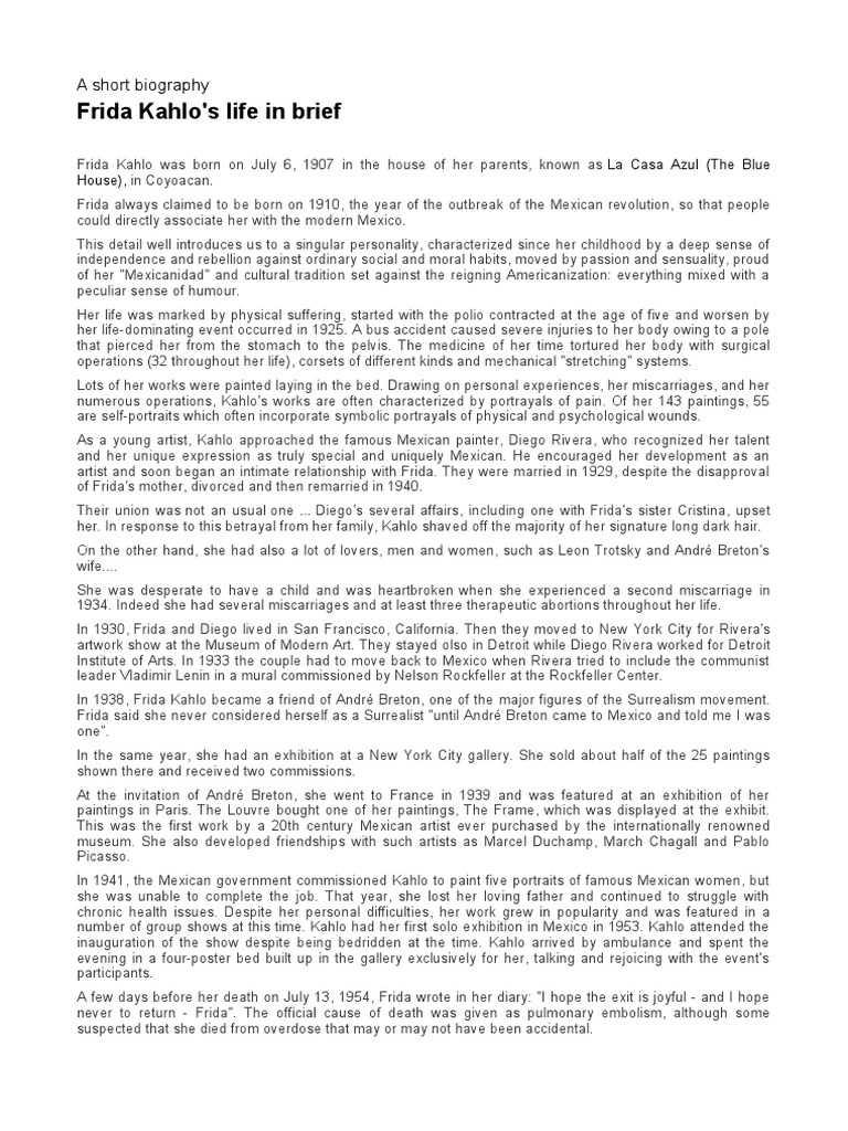 A Short Biography | PDF