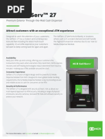 NCR SelfServ 88 Datasheet | PDF | Automated Teller Machine | Computing