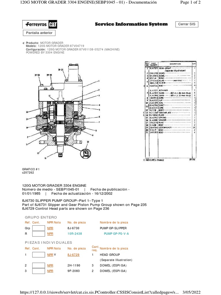 8J6730 SLIPPER PUMP GROUP - Part 1 | PDF