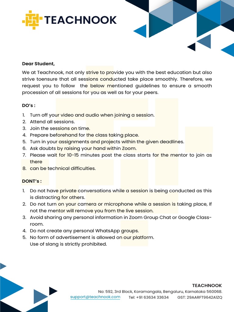 Do's & Dont's - TN | PDF | Career & Growth | Self-Improvement