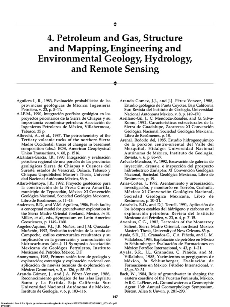 11 Petroleum and Gas, Structure and Mapping | PDF | México | Petróleo