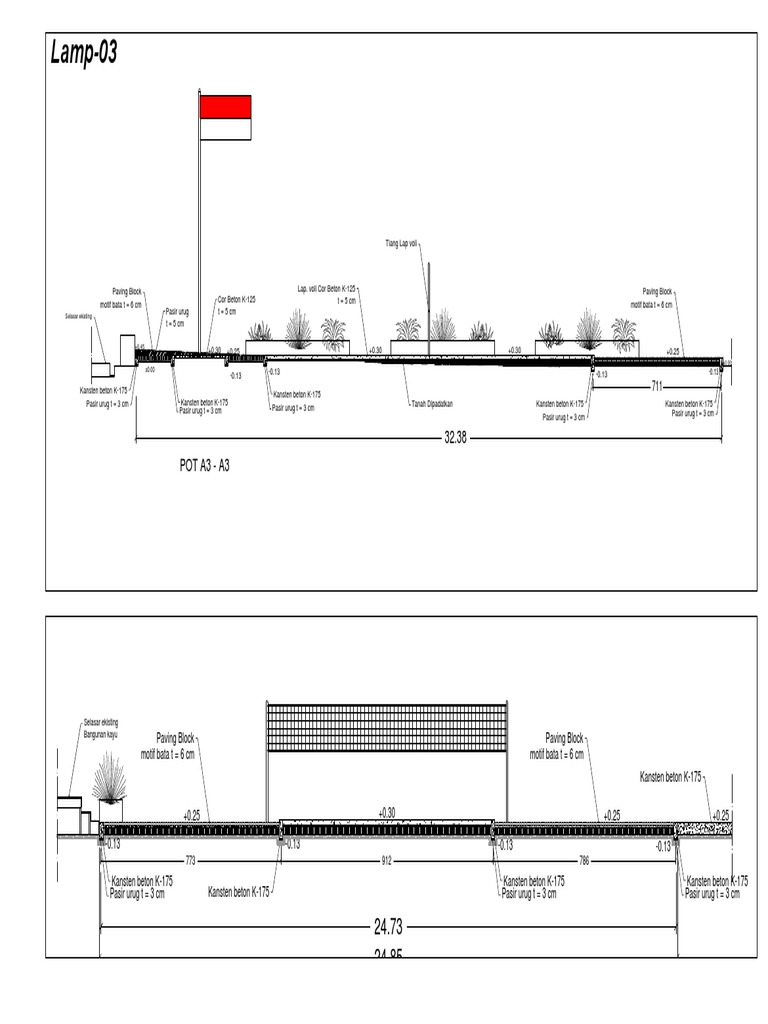 ASBUILD DRAW PAVING008 - Asbuilt rev - 1-Lamp-03 | PDF