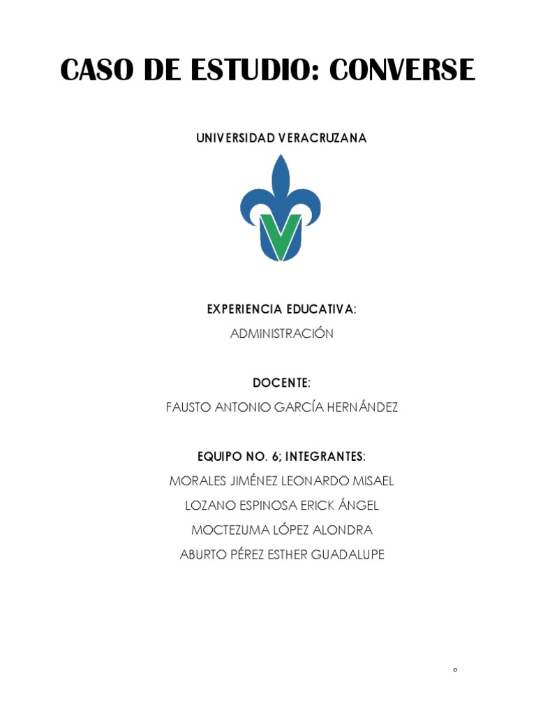 Caso de Estudio Converse | PDF | Zapato