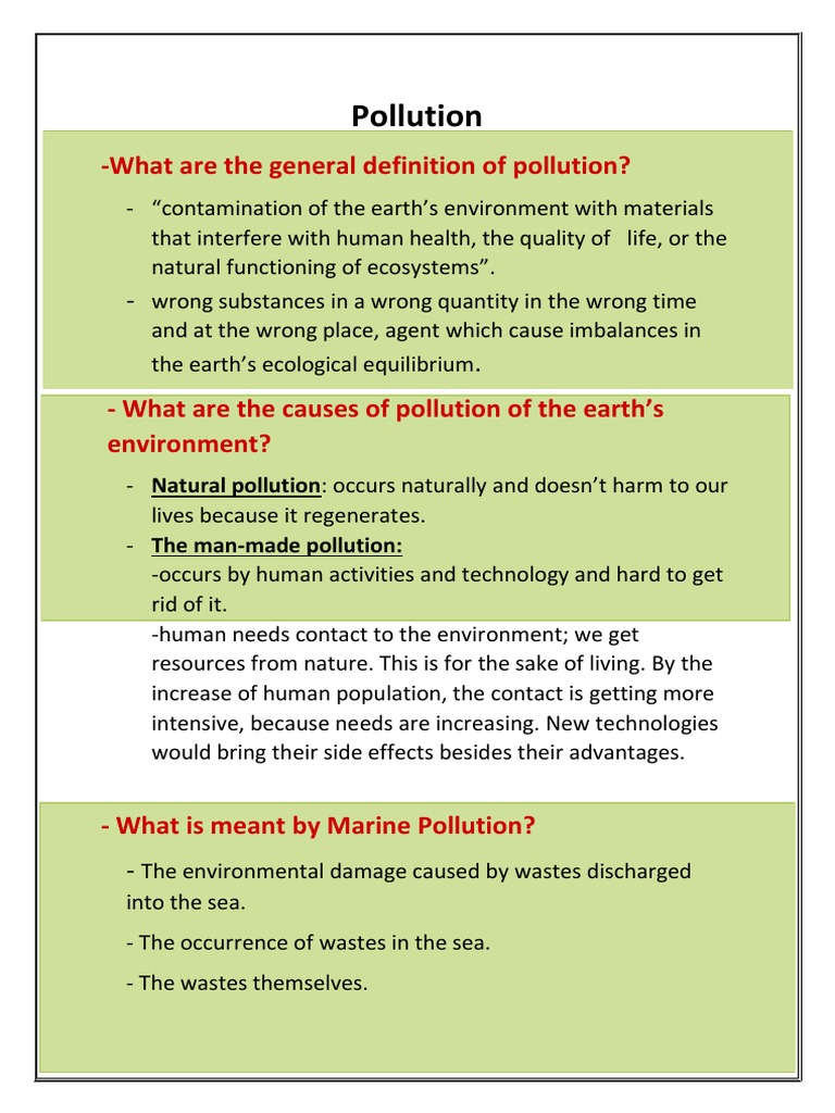 Pollution | PDF