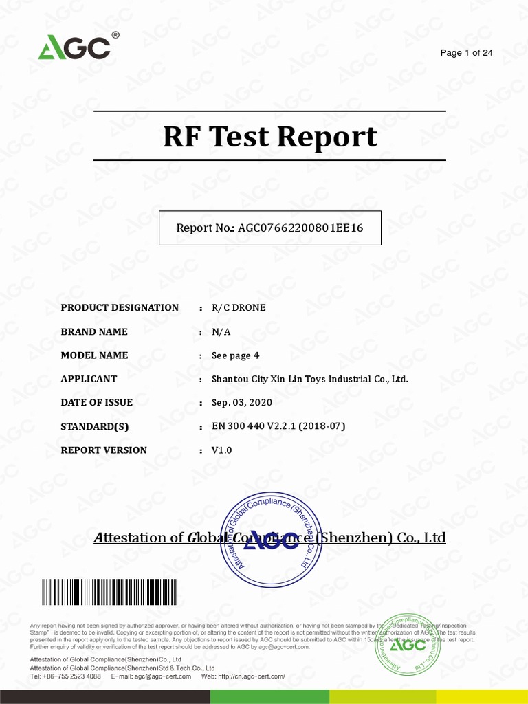 ASM36 Radio Test Report 300440 | PDF | Damages | Antenna (Radio)