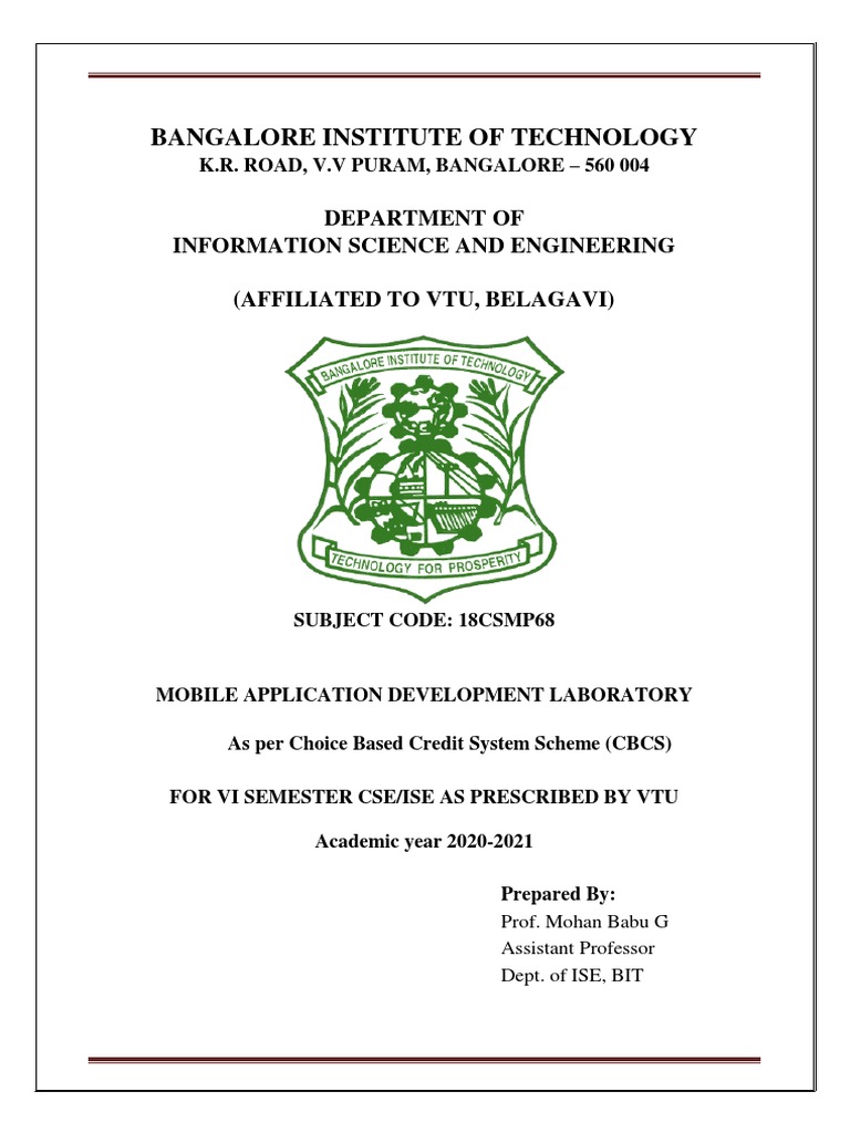 Mad Manual 2020-21 230331 142034 | PDF | Android (Operating System) | Password