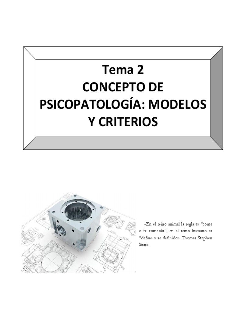 Modelos y Criterios en Psicopatología | PDF | Trastorno mental | Síntoma