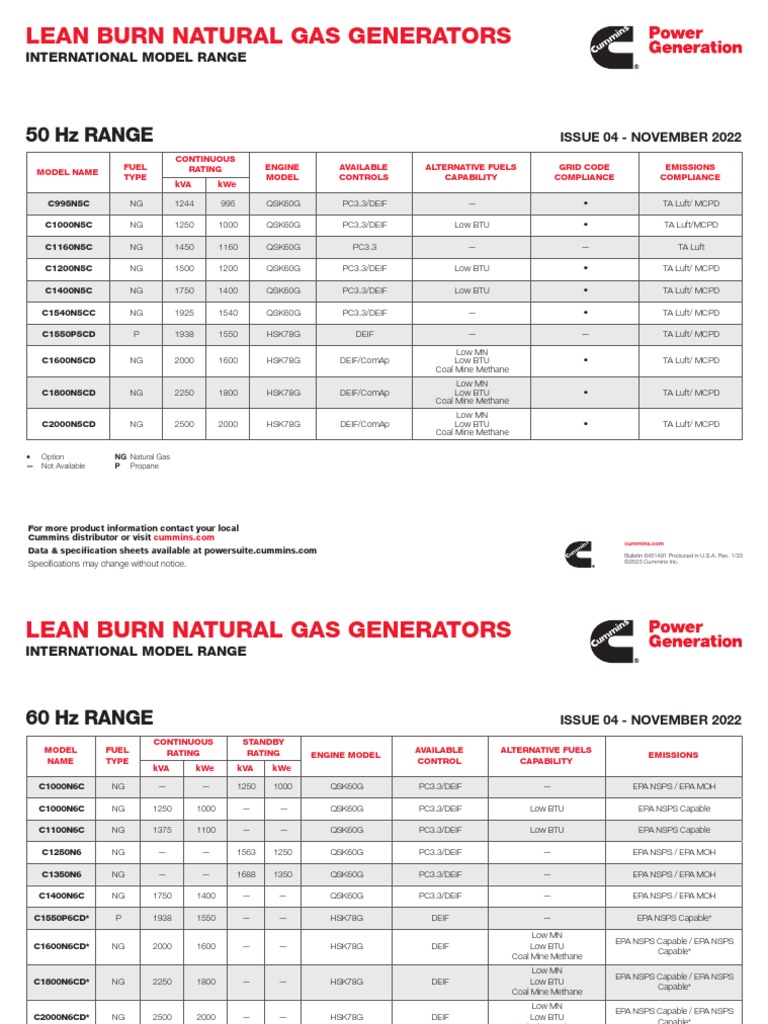 Cummins Gas Engine | PDF | Fuels | Alternative Fuel