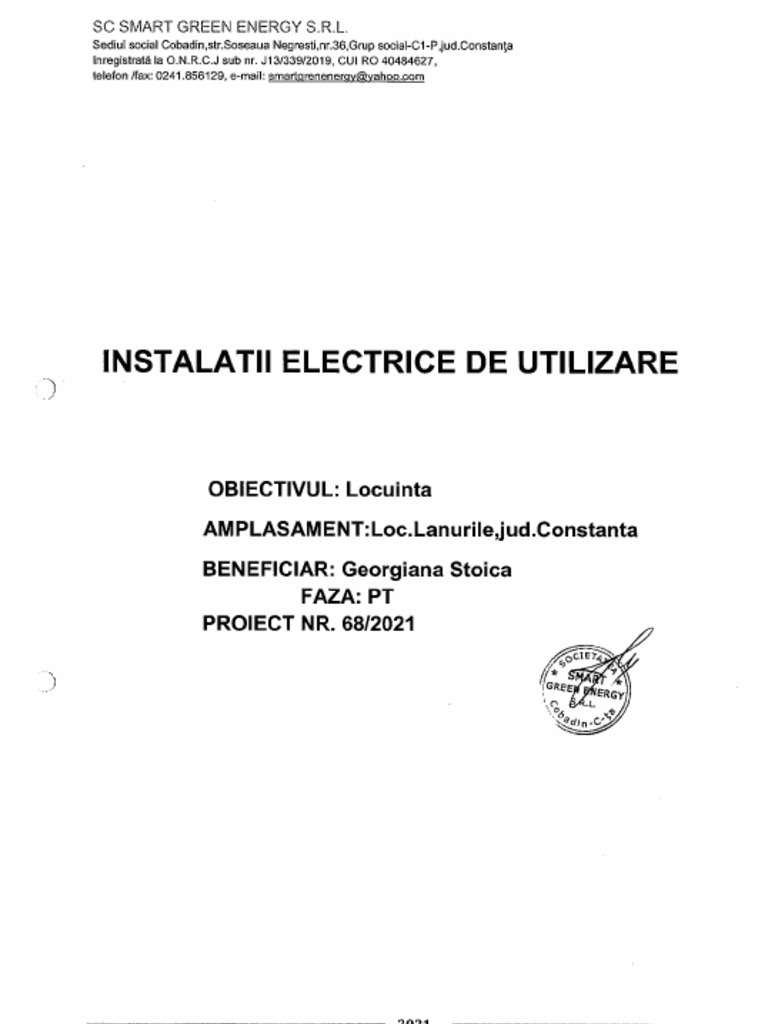 Model Dosar Util. Bransamente ENEL | PDF