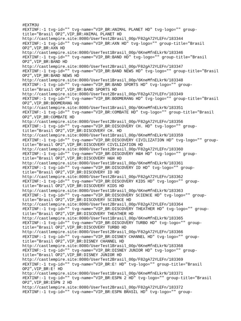 Just Channels Brasil 01 Junio Brasil OP2 | PDF | Cable Television | Television Network