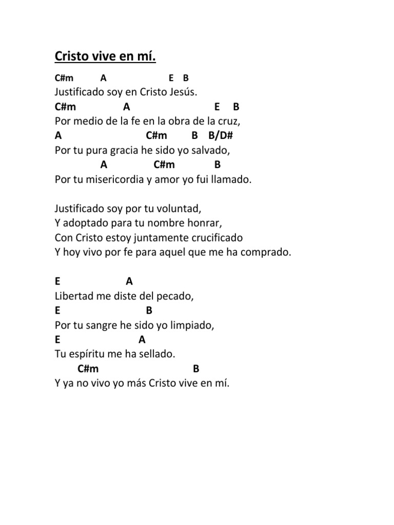 Cristo Vive en Mi | PDF