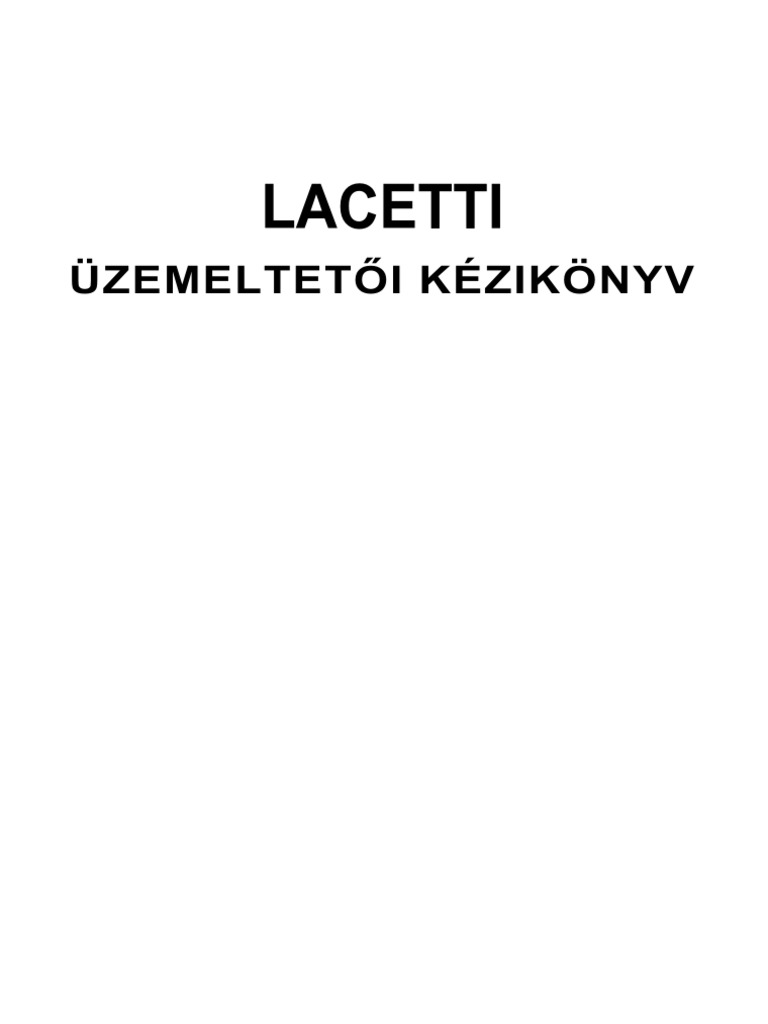 Lacetti MY07 2006 H | PDF