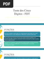 Aula - Teste Dos Cinco Dígitos - FDT | PDF | Córtex cerebral | Tempo