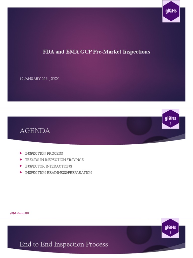 FDA EMA GCPinspections Dec2020 | PDF | Food And Drug Administration | Clinical Trial