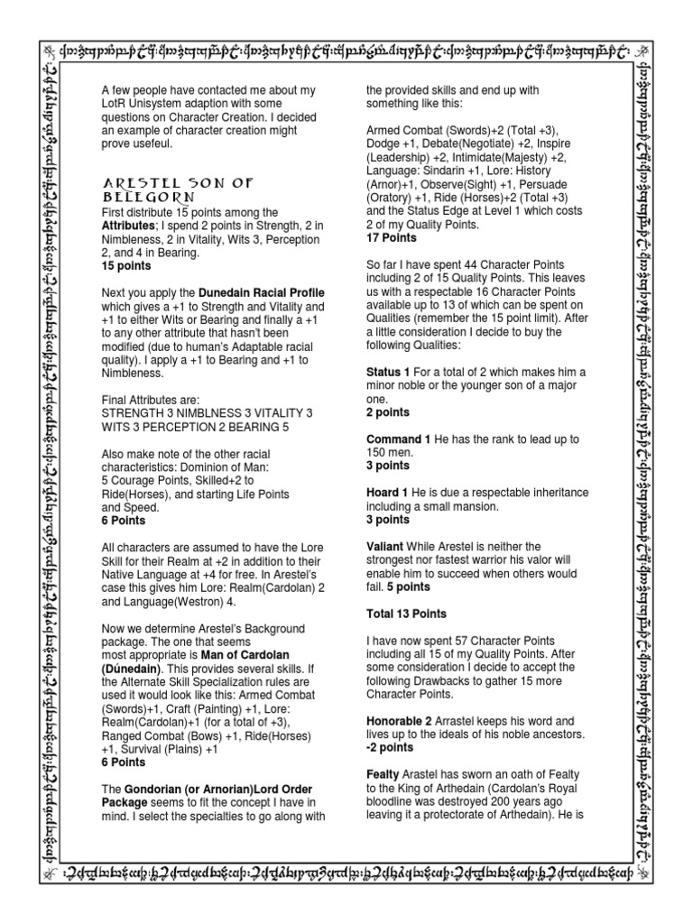 Character Creation Walkthrough | PDF Character Creation Walkthrough | PDF