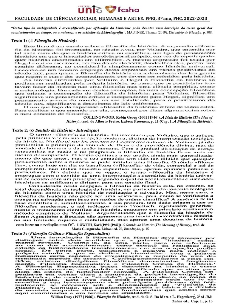 FHC-Texto-1-2022-2023 | PDF