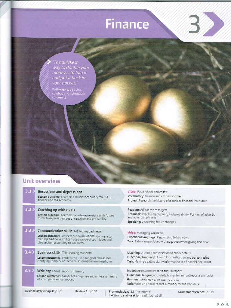 Unit 3 Overview: Market Trends & Vocabulary | PDF | Great Depression | Recession