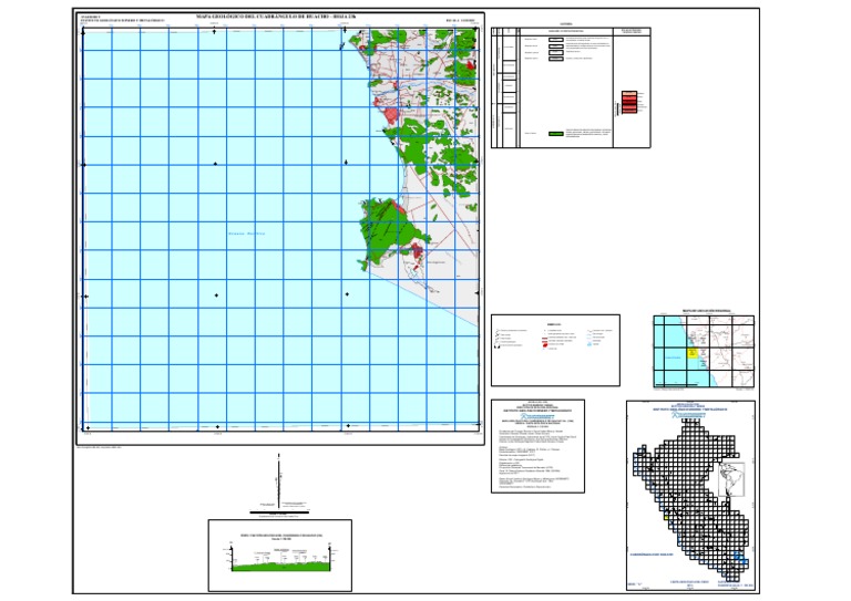 Mapa Geológico Del Cuadrángulo de Huacho - Hoja 23H: Instituto ...