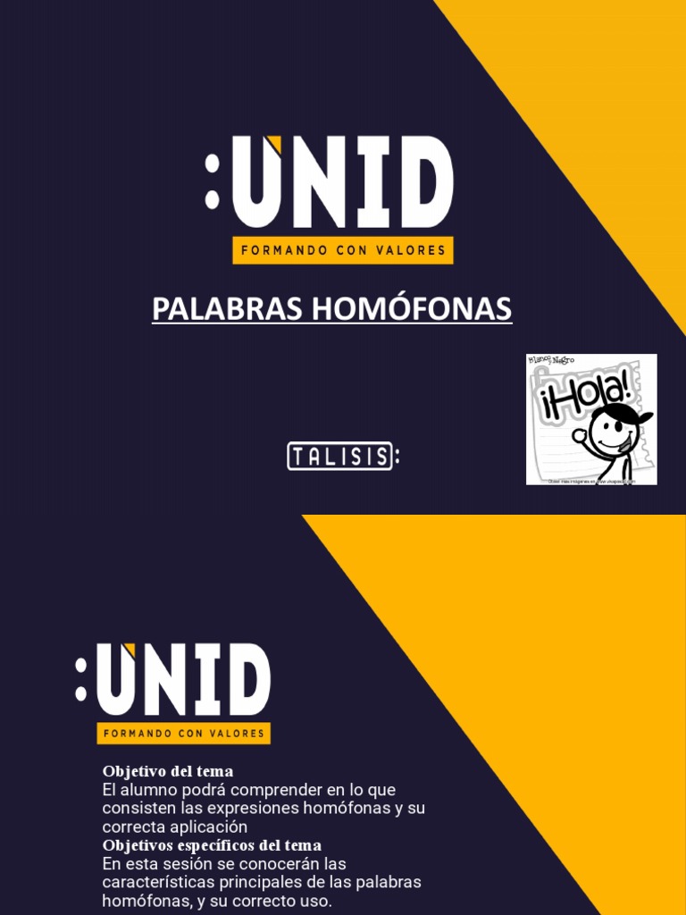 Palabras Homófonas: Uso y Ejemplos | PDF | Artes del Lenguaje y ...