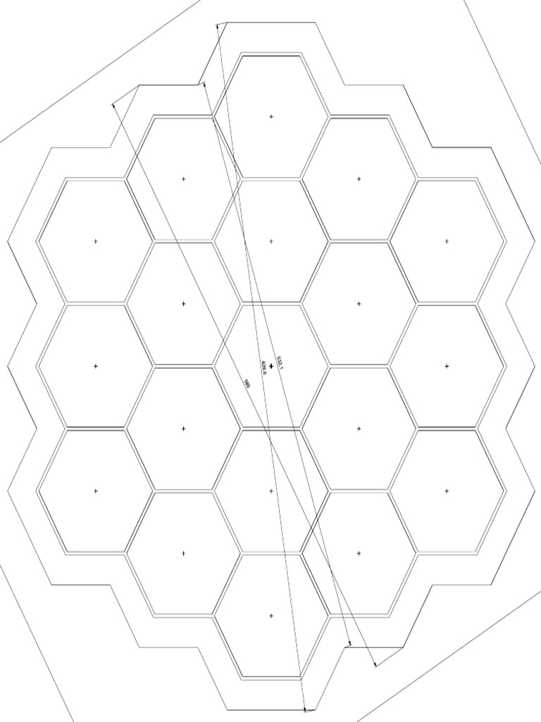 Hexagon Grid Drawing | PDF