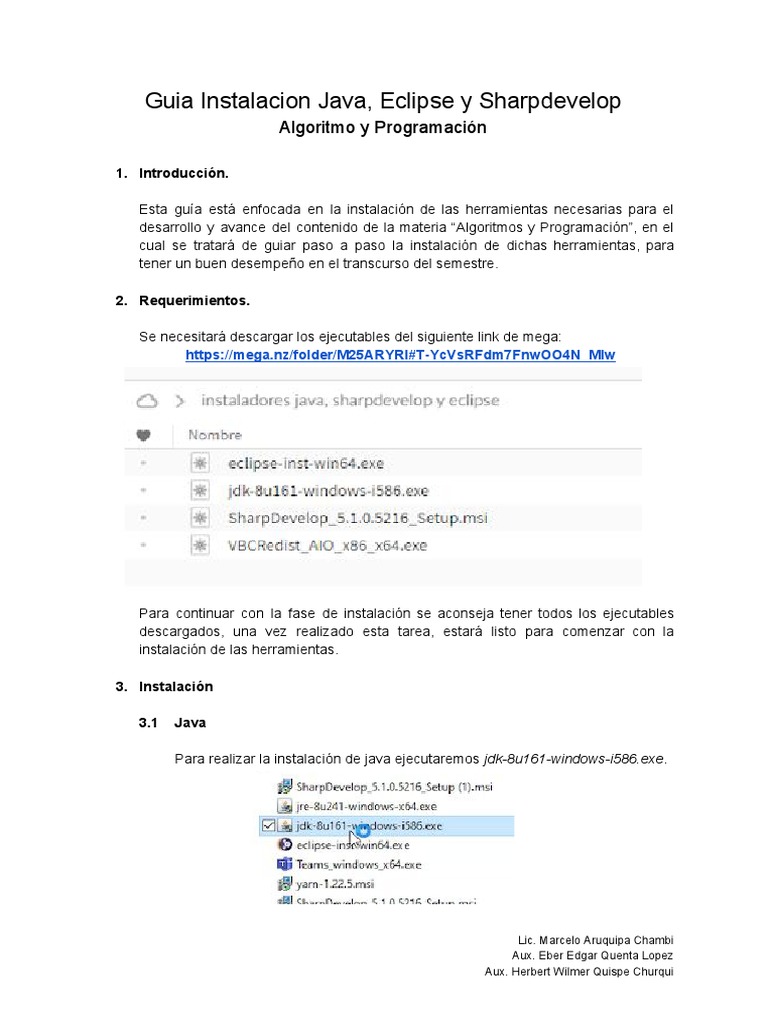 Guia Instalacion Java, Eclipse y Sharpdevelop | PDF