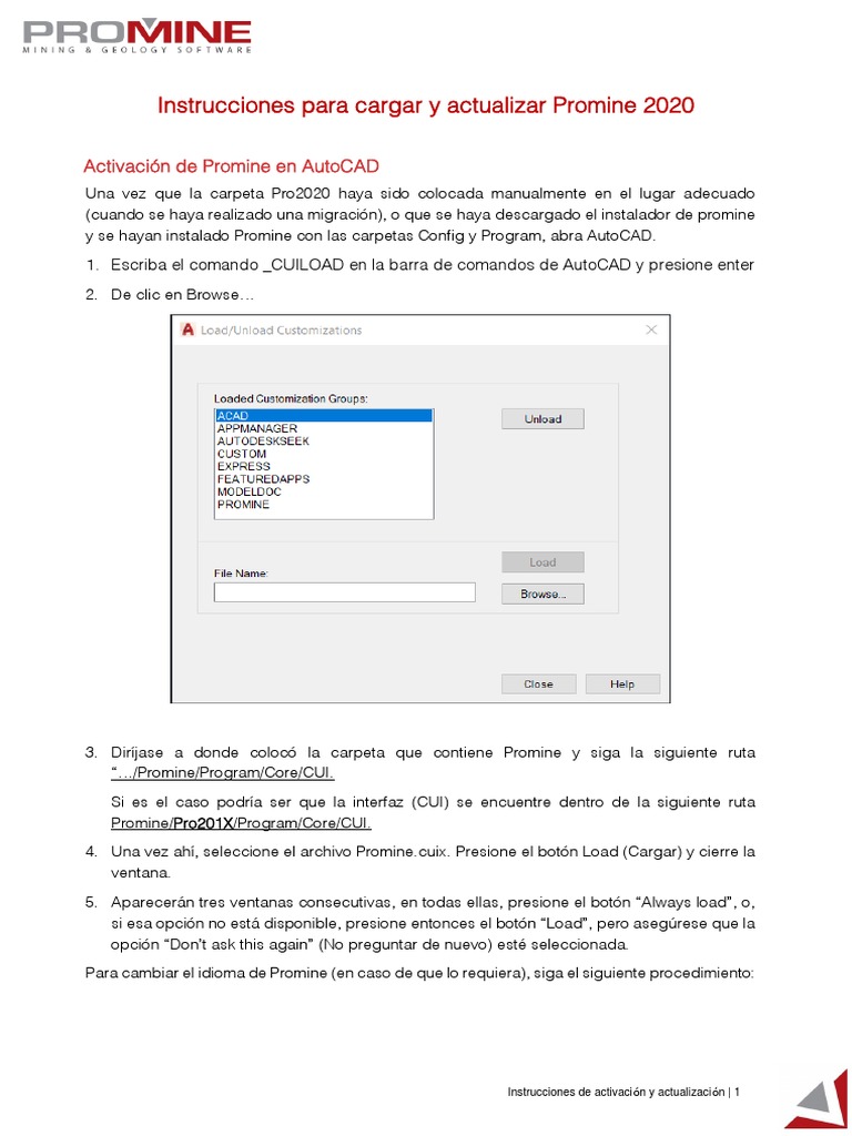 Instrucciones de Instalación y Actualización de Promine 2020 | PDF | Servidor (Computación ...