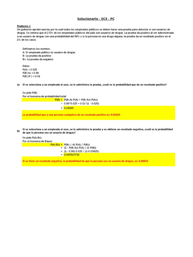 EST 103 2022 1 EC3 PC (Alumnos Solucionario) | PDF | Probabilidad | Matemáticas