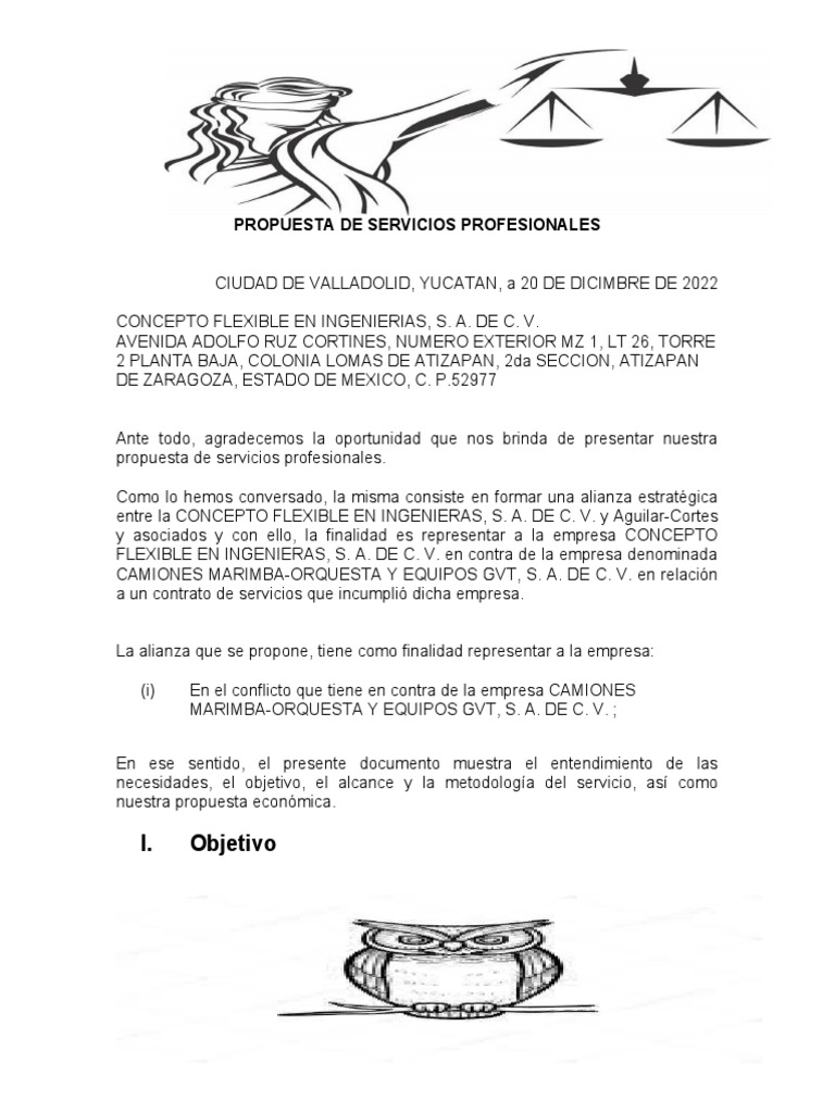 Propuesta de Servicios Profesionales | PDF