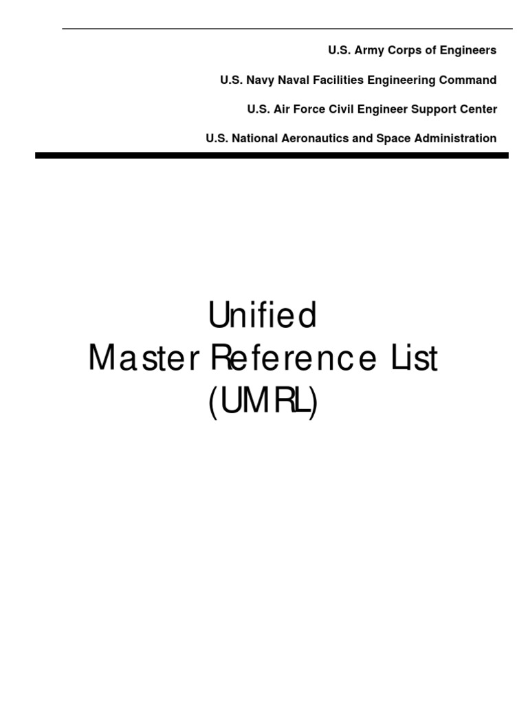 Unified Master Reference List (UMRL) | PDF | Water Heating | Pipe ...