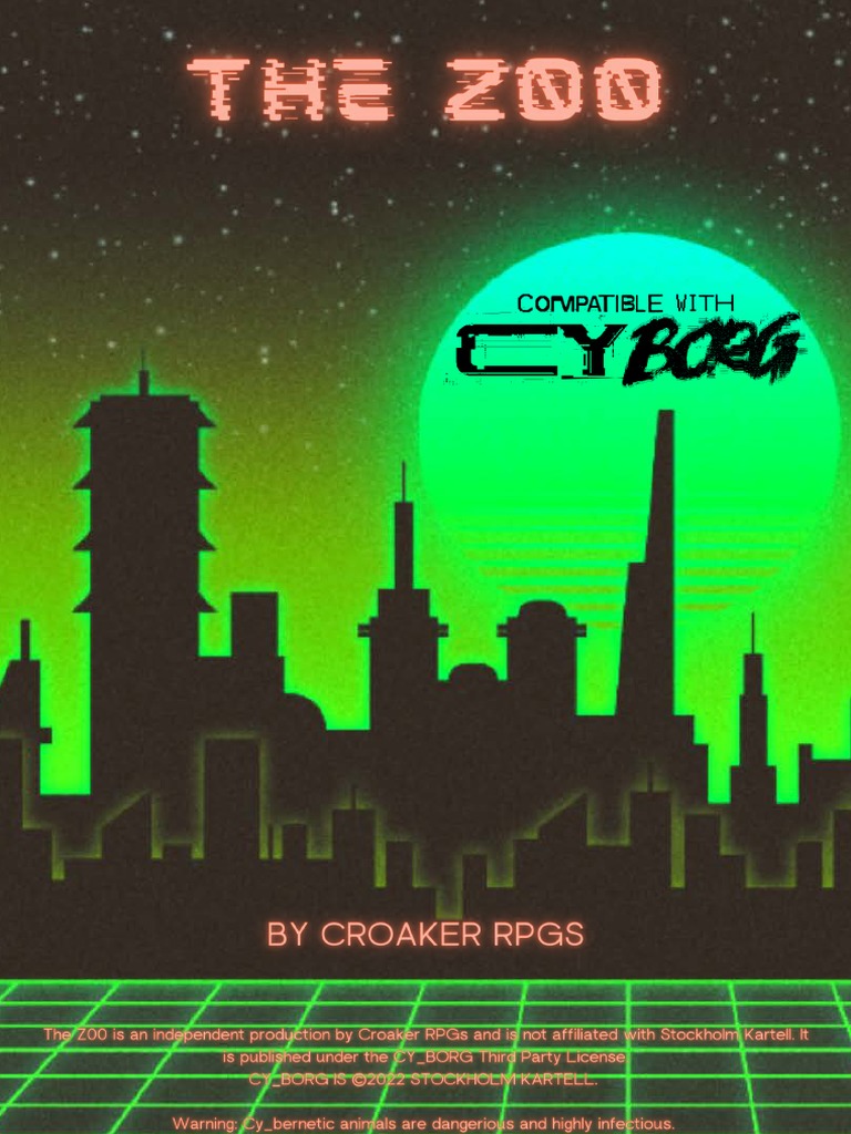 The Zoo A Cy - Borg Compatable Adventure | PDF