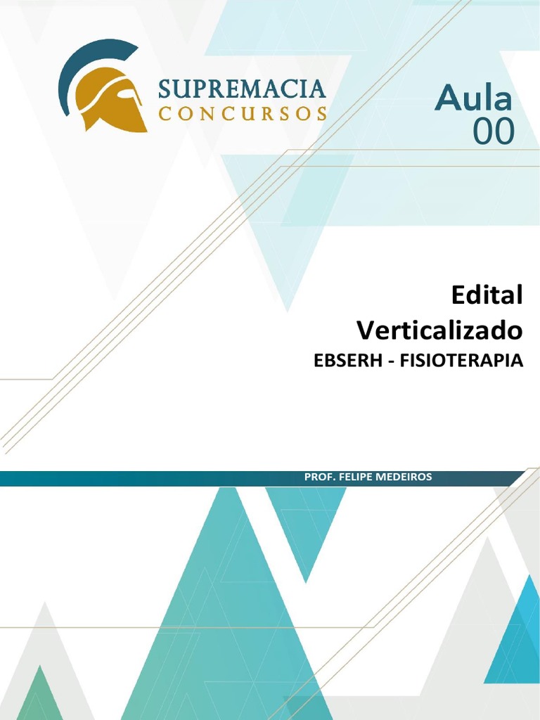 Edital Verticalizado EBSERH - FISIOTERAPIA | PDF | Linguística