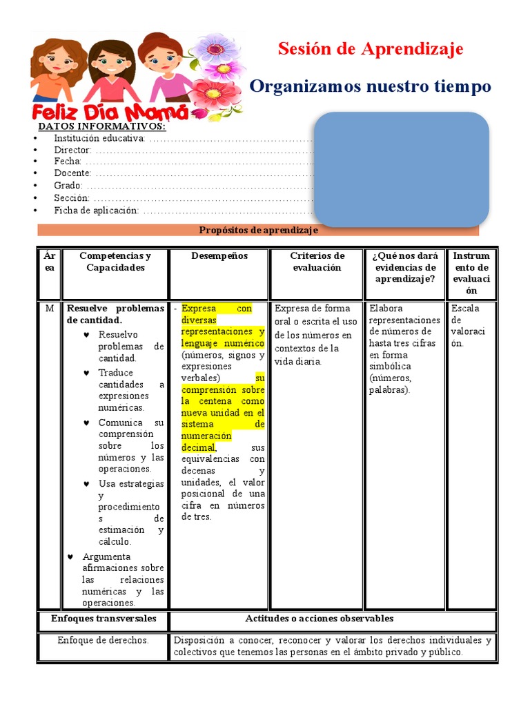 3° SESIÓN DÍA 2 MAT ORGANIZAMOS NUESTRO TIEMPO UNIDAD 3 SEMANA 4 | PDF