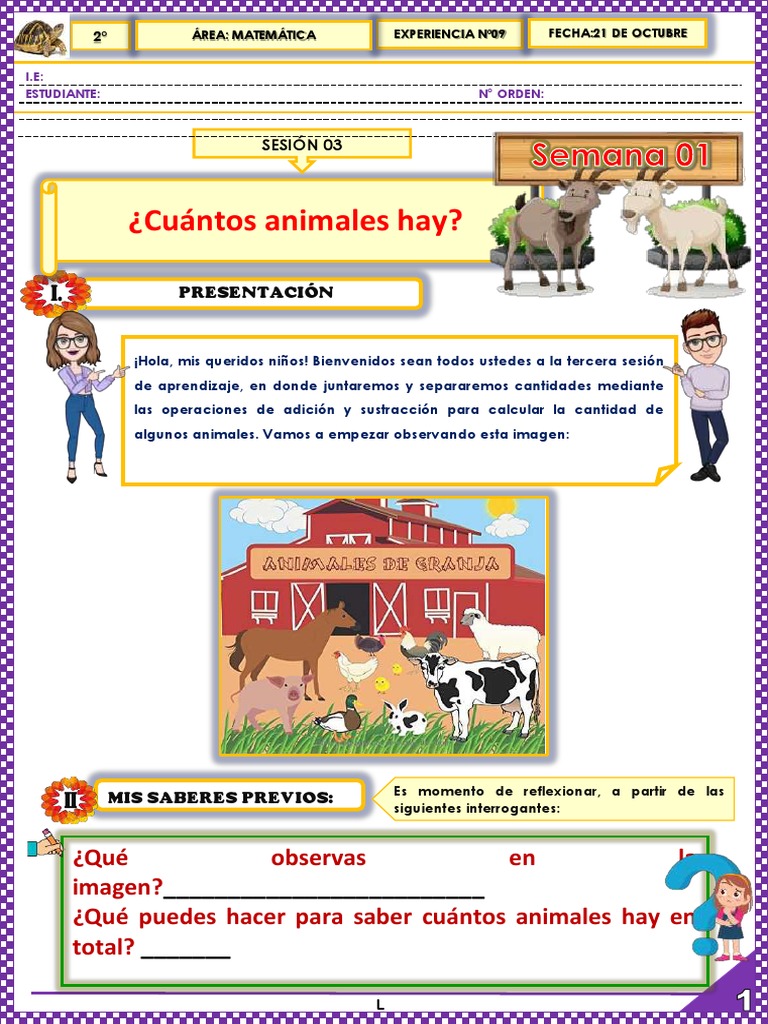 Sesion 03 Exp 09. Sem 01. Mat | PDF