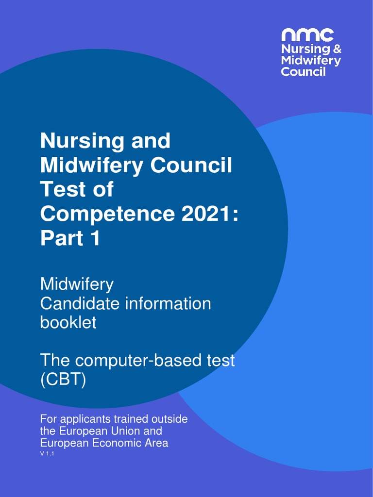 Test of Competence 2021 CBT Information Booklet For Midwives | Download ...