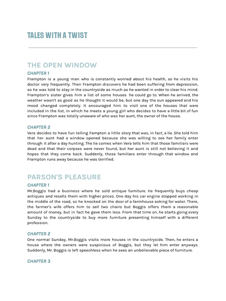 Tales With A Twist | PDF