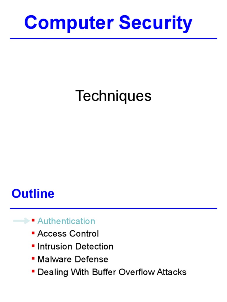 Computer Security Techniques | PDF | Computer Virus | Antivirus Software Computer Security Techniques | PDF | Computer Virus | Antivirus Software