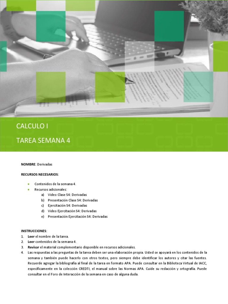 S4 Tarea SET A CALCU1101 | PDF | Teaching Methods & Materials | Computers