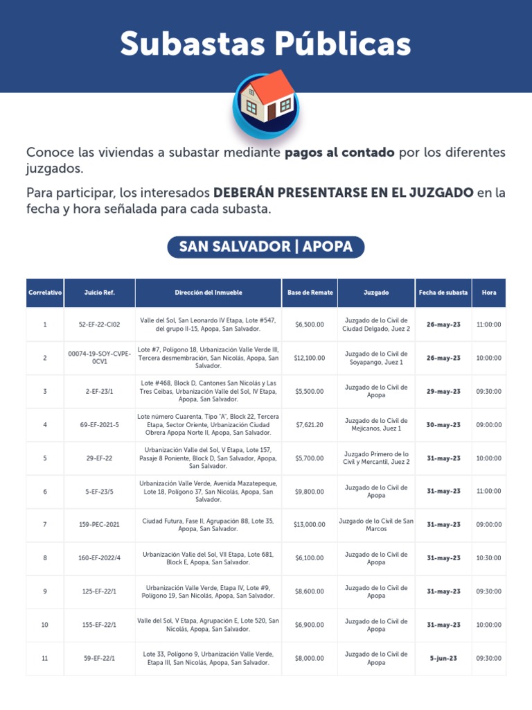 Subastas Publicas 24052023 | PDF