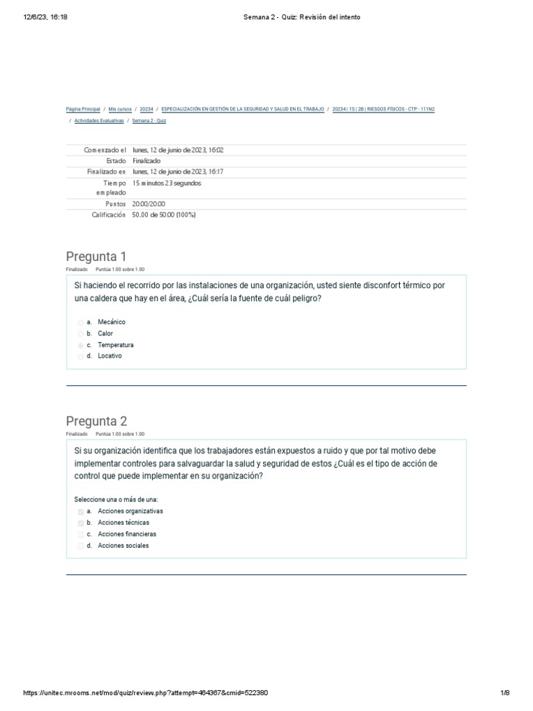 Semana 2 - Quiz - Revisión Del Intento | PDF | Negocios
