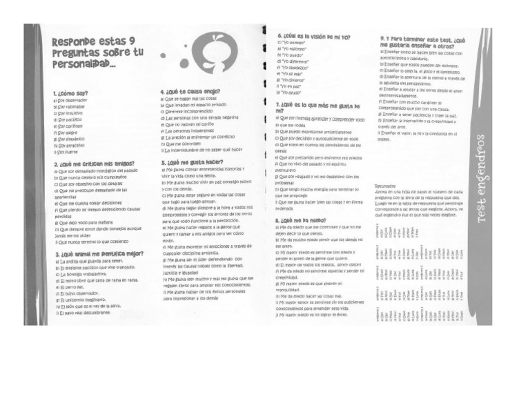Test Engendros | PDF