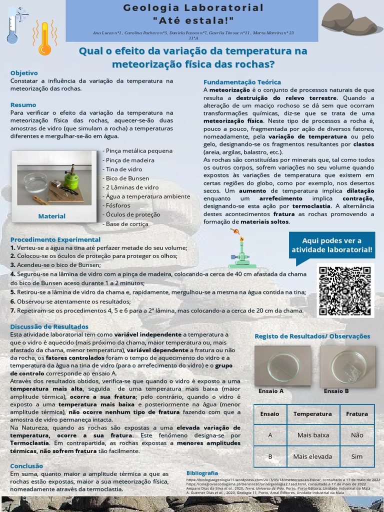 Geologia Laboratorial 11A - Termoclastia | PDF
