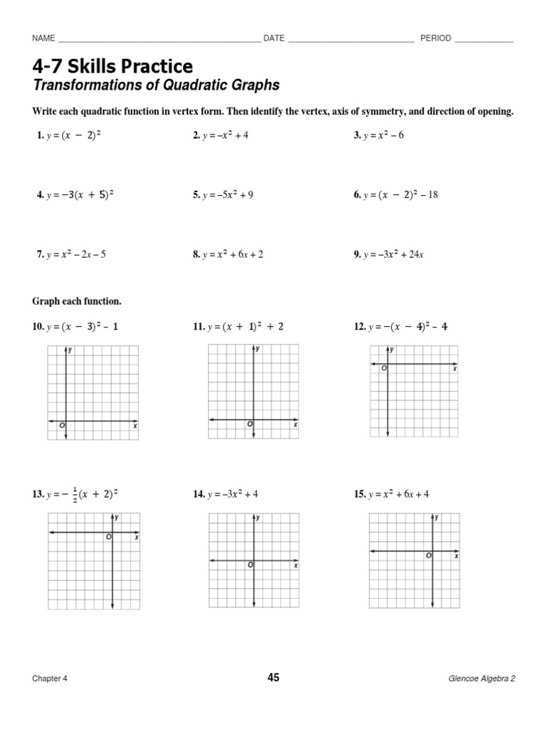 Transformations of Quad Graphs Sheet 2 | PDF