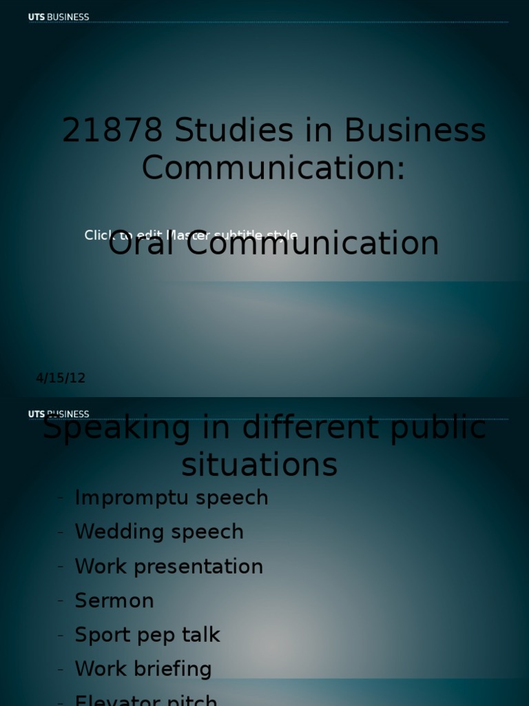 Oral Communication Ppt | Linguistics | Communication