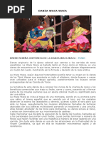 Breve Reseña Histórica de La Danza Waca Waca de Puno | PDF